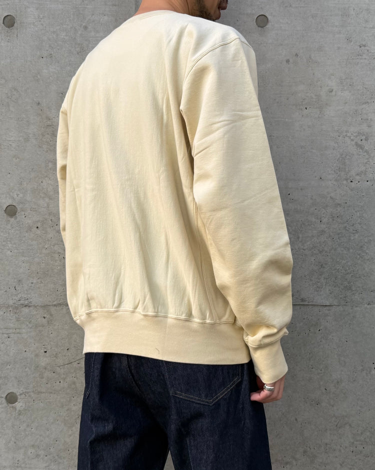 AURALEE / ELASTIC HIGH GAUGE SWEAT P/O / IVORY BEIGE / A26SP02NU
